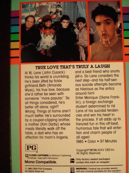 Better Off Dead VHS video tape movie film, John Cusack, Amanda Wyss ...