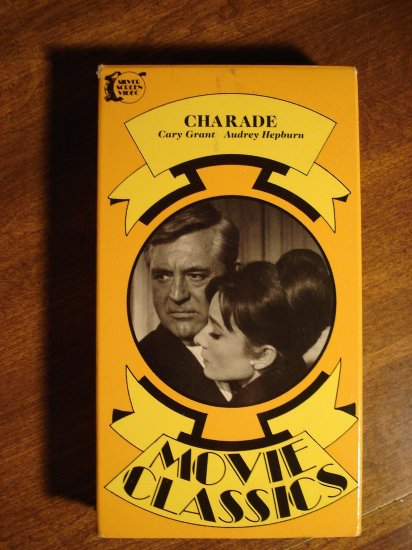 Charade VHS video tape movie film, Cary Grant, Audrey Hepburn