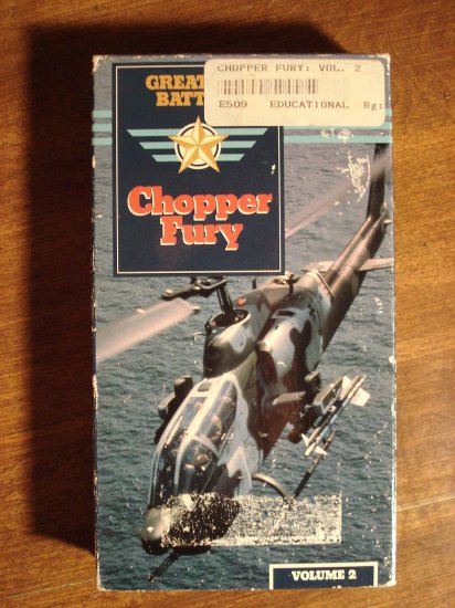 Chopper Fury Vol. 2 VHS video tape movie film, Attack Helicopter, AH-1 ...