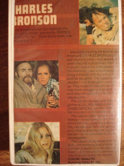 Cold Sweat VHS video tape movie film, Charles Bronson, Jill Ireland ...
