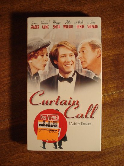 Curtain Call VHS video tape movie film, James Spader, Michael Caine ...