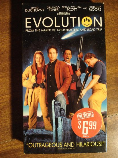 Evolution VHS video tape movie film, David Duchovny, Orlando Jones ...