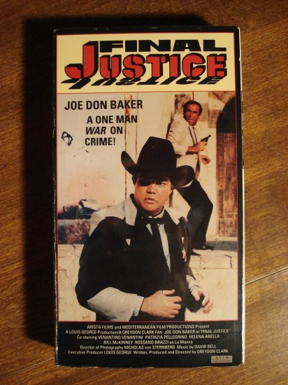 Final Justice VHS video tape movie film, Joe Don Baker