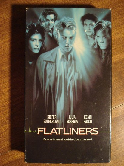 Flatliners VHS video tape movie film, Kiefer Sutherland, Julia Roberts ...