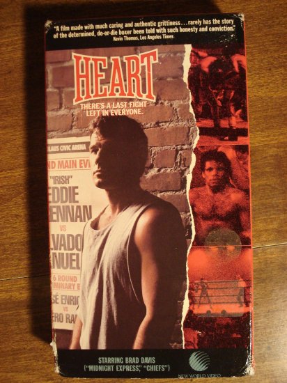 Heart VHS video tape movie film, Boxing, Brad Davis, Jesse Doran, Sam Gray