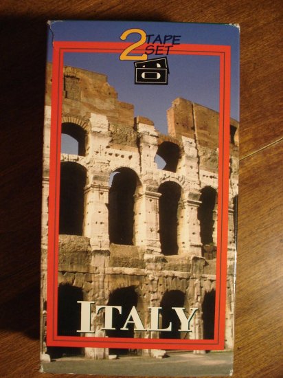 Italy VHS video tape movie film, 2 tape set with slipcase