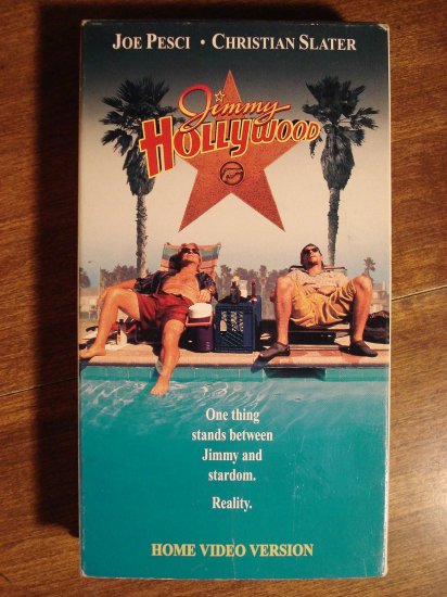 Jimmy Hollywood VHS video tape movie film, Joe Pesci, Christian Slater