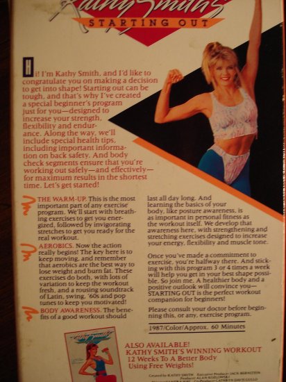4 Kathy Smith aerobics workout exercise VHS video tapes Body Basics ...