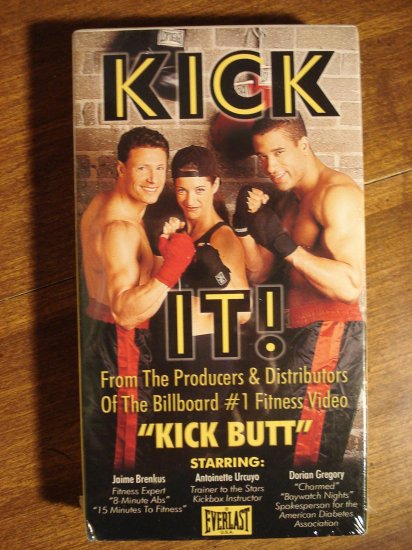 Kick It! kickboxing workout exercise VHS video tape, kick boxing