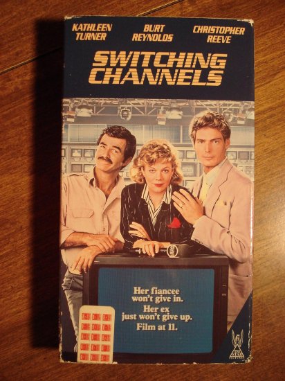 Switching Channels VHS video tape movie film, Kathleen Turner, Burt ...