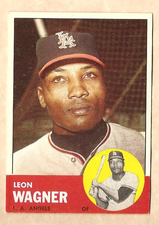 1963 Topps baseball card #335 Leon Wagner VG/EX Los Angeles Angels