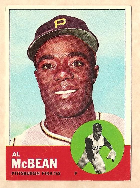 1963 Topps baseball card #387 Al McBean EX Pittsburgh Pirates