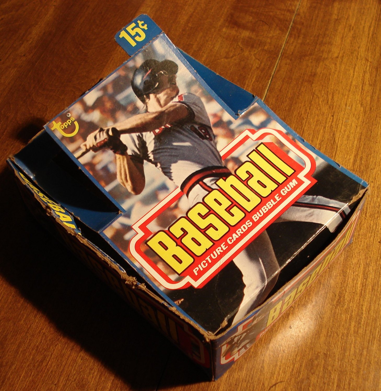 1977 Topps Baseball card wax display box *** EMPTY