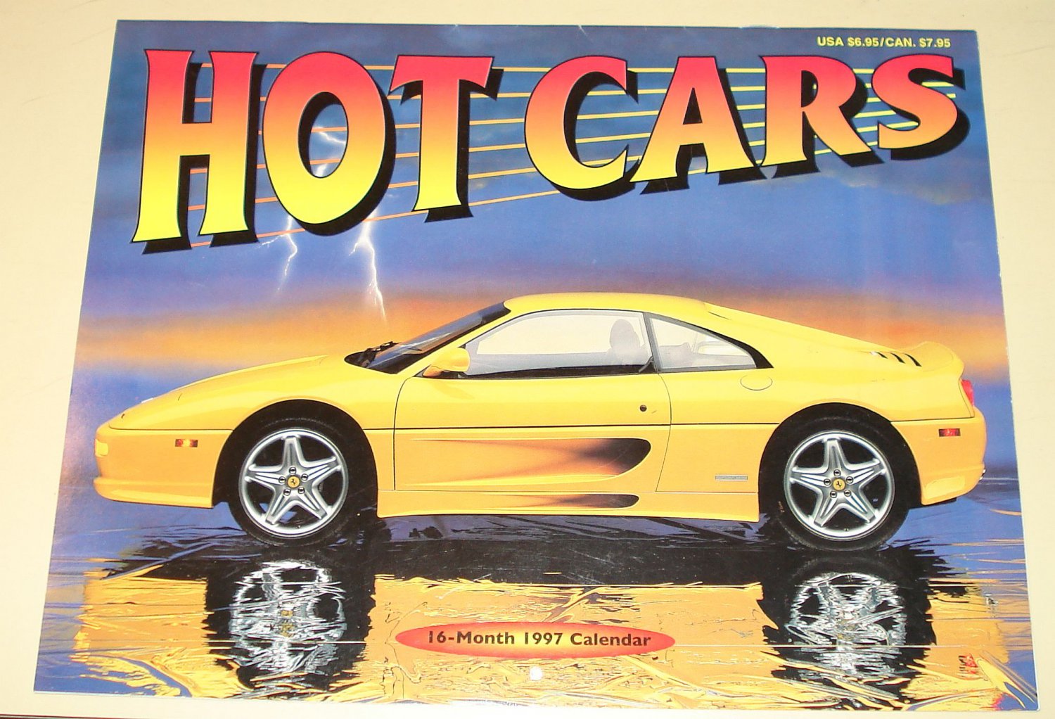 1997 Hot Cars calendar - 8.5x11 Viper, Corvette, Z3, Countach, Cobra more!