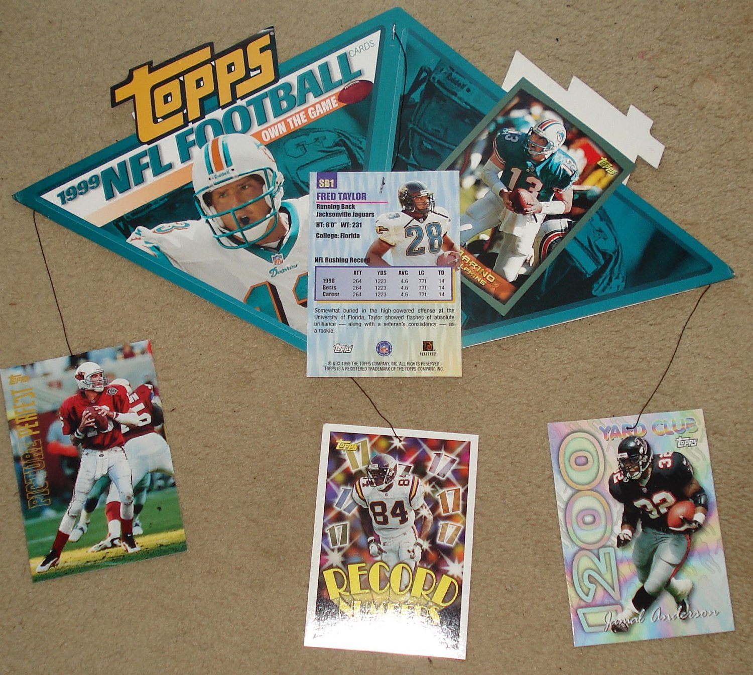 1999 Topps promo promotional football card mobile display - never used ...