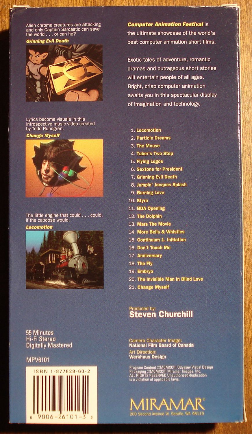 Computer Animation Festival VHS animated video tape movie film cartoon ...