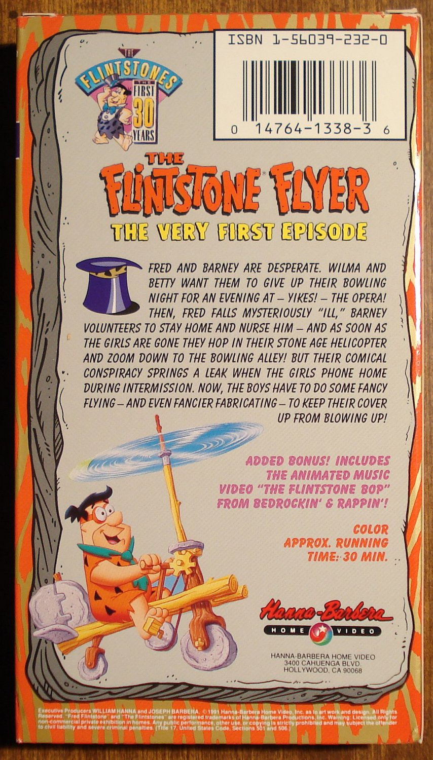 Flintstone Flyer - 1st episode VHS animated video tape movie film ...