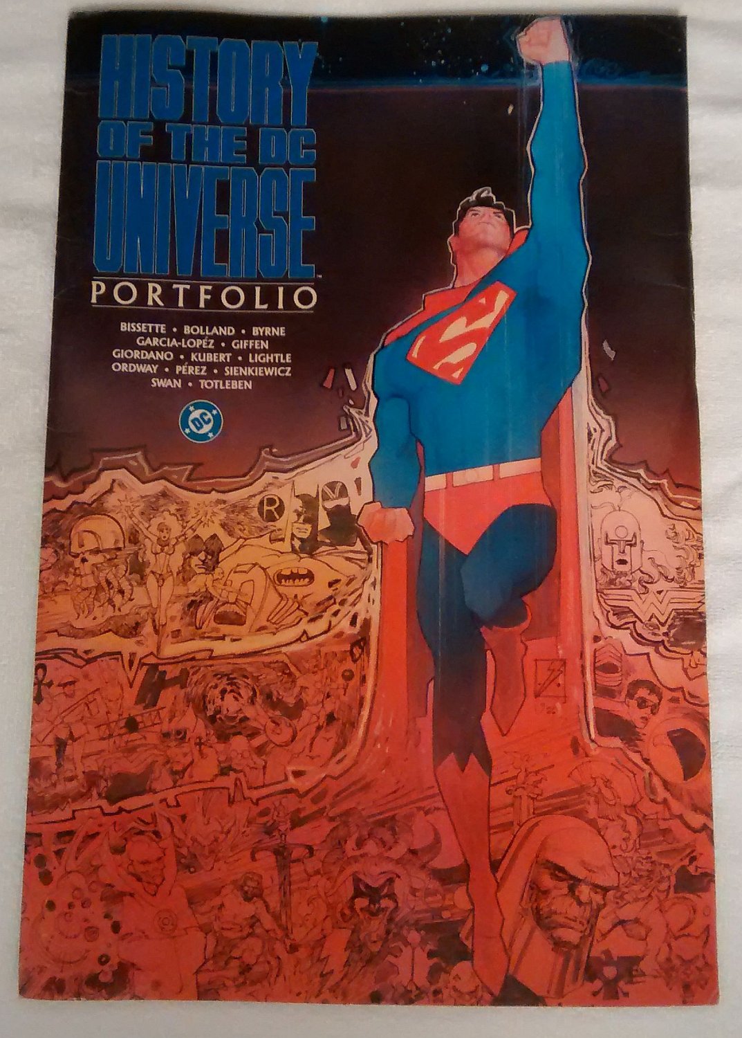 1986 History of the DC Universe Portfolio, complete, 10 plates, various ...