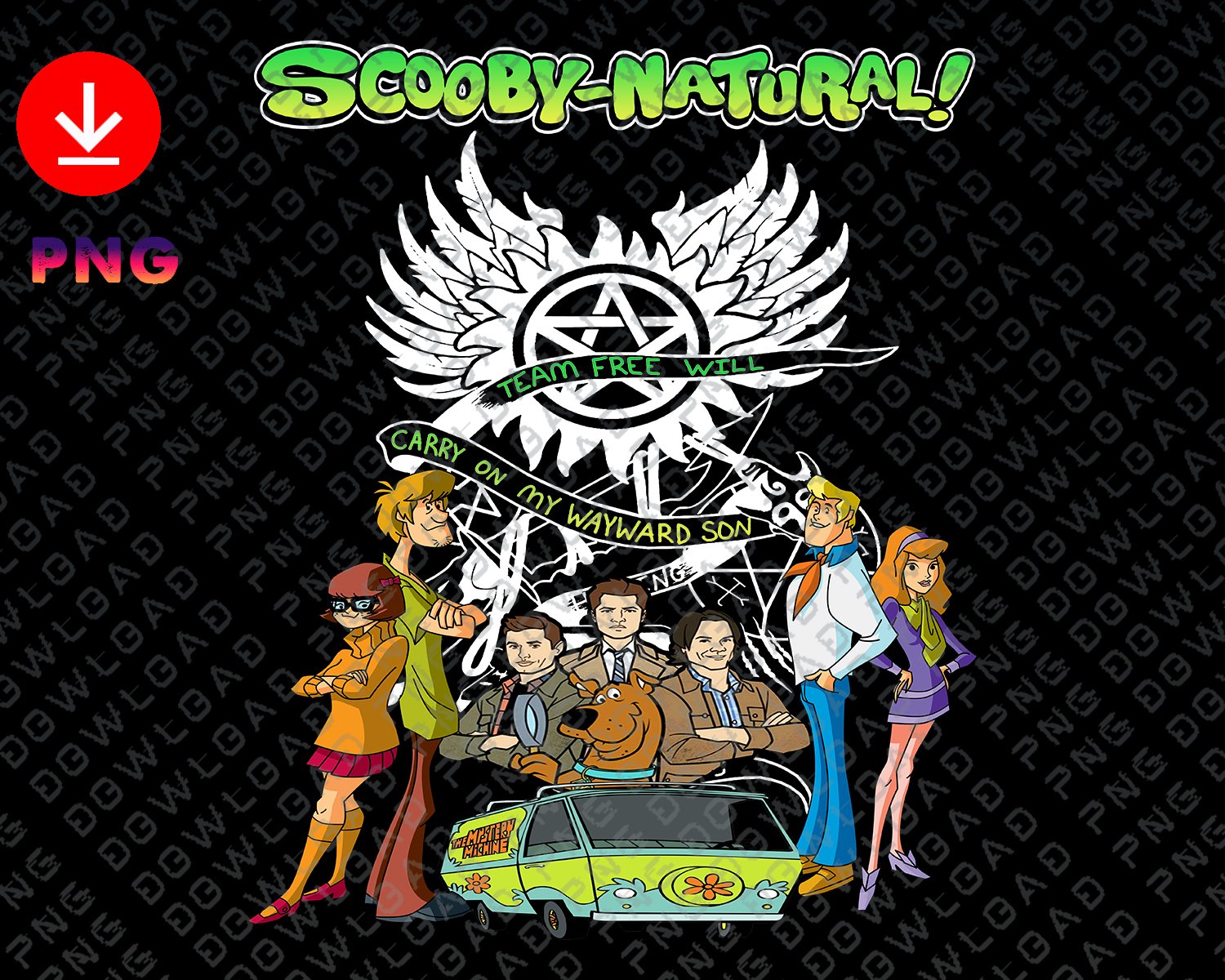 Scoobynatural Free png files Scoobynatural Free Wall art,