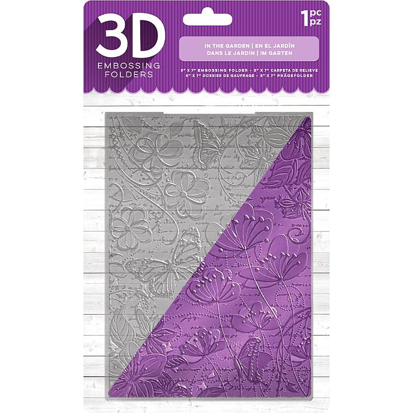 In The Garden 3D 5" x 7" Embossing Folder by Crafter's Companion ...