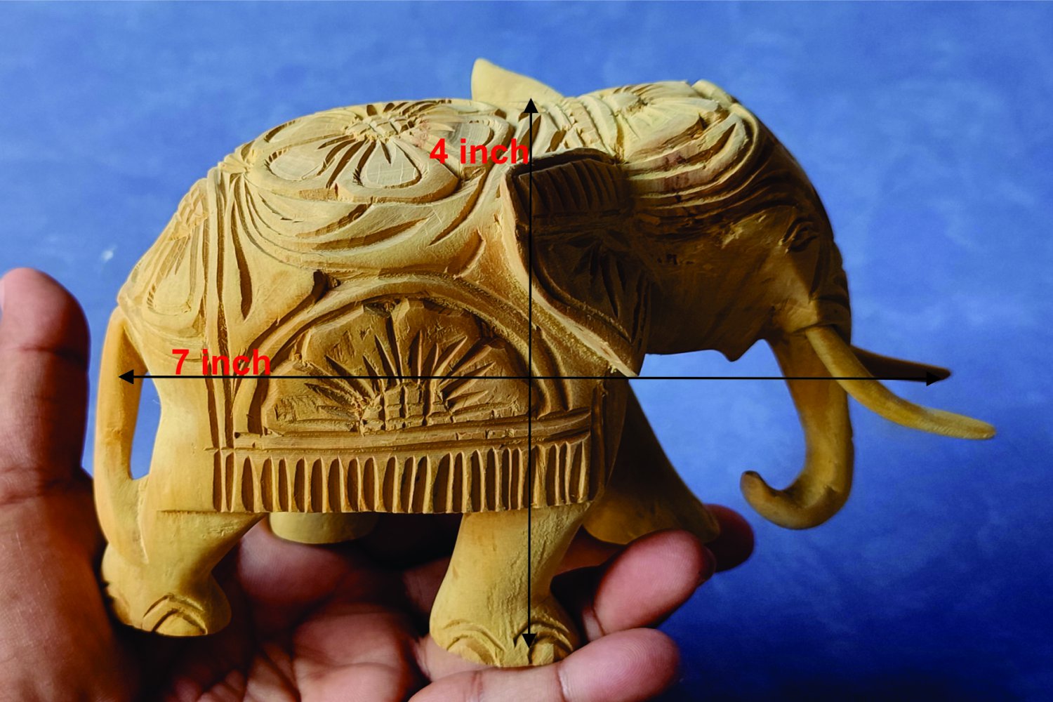 sandalwood carving elephant hand made animal