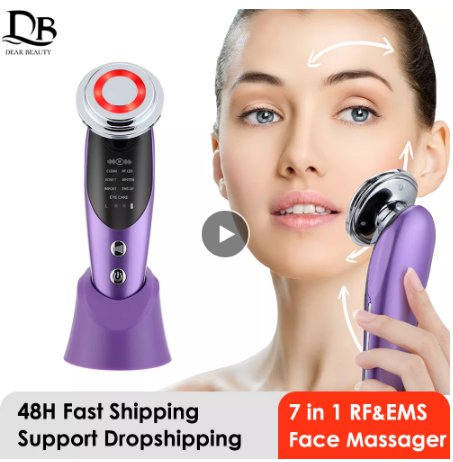 7 in 1 Face Lift Devices EMS Face Massager Light Therapy Anti Aging ...