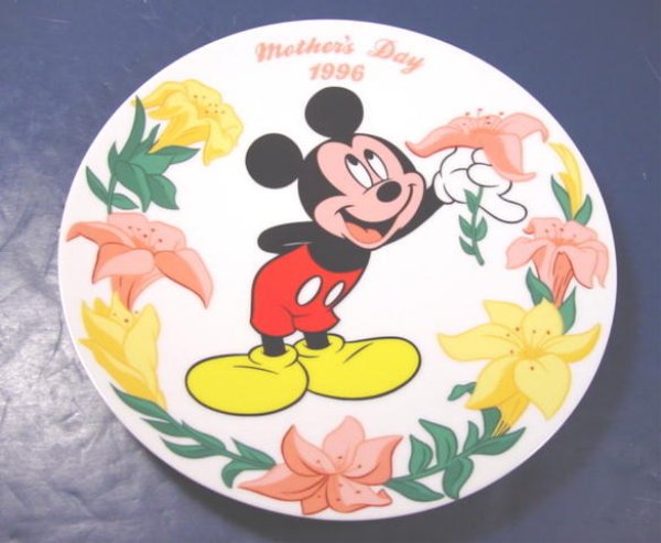 1996 MICKEY MOUSE MOTHER’S DAY COLLECTOR PLATE WALT DISNEY COMPANY ...