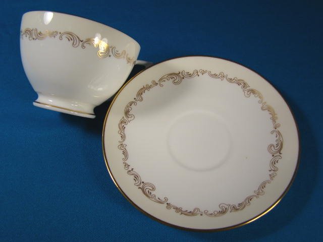 Minton Felicity England bone china tea coffee cup saucer H5289 gold ...