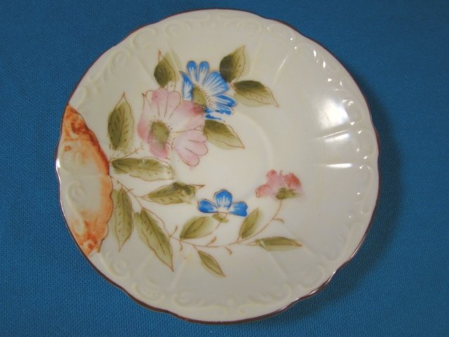 Occupied Japan saucers four plates handpainted flowers Royal Sealy 4 ...