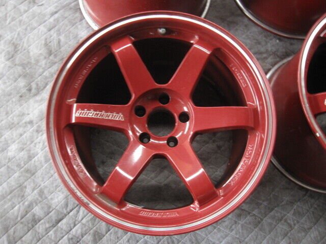 JDM RAYS Volk TE37 RT 11J+17 114.3 5 hole 18 inch 4wheels set Rays VOLK ...