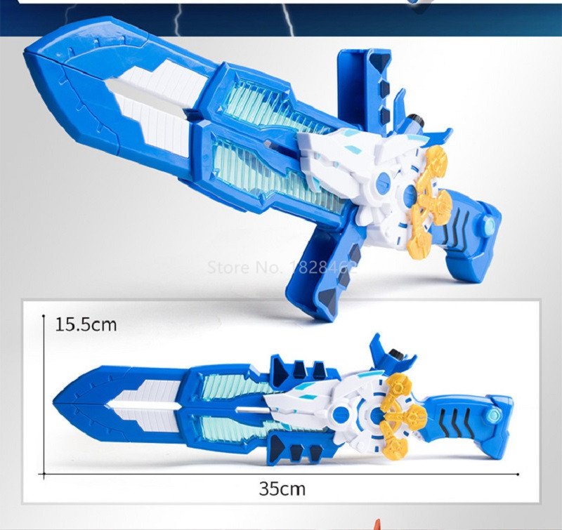Three Mode Mini Force Transformation Sword Toys with Sound and Light ...