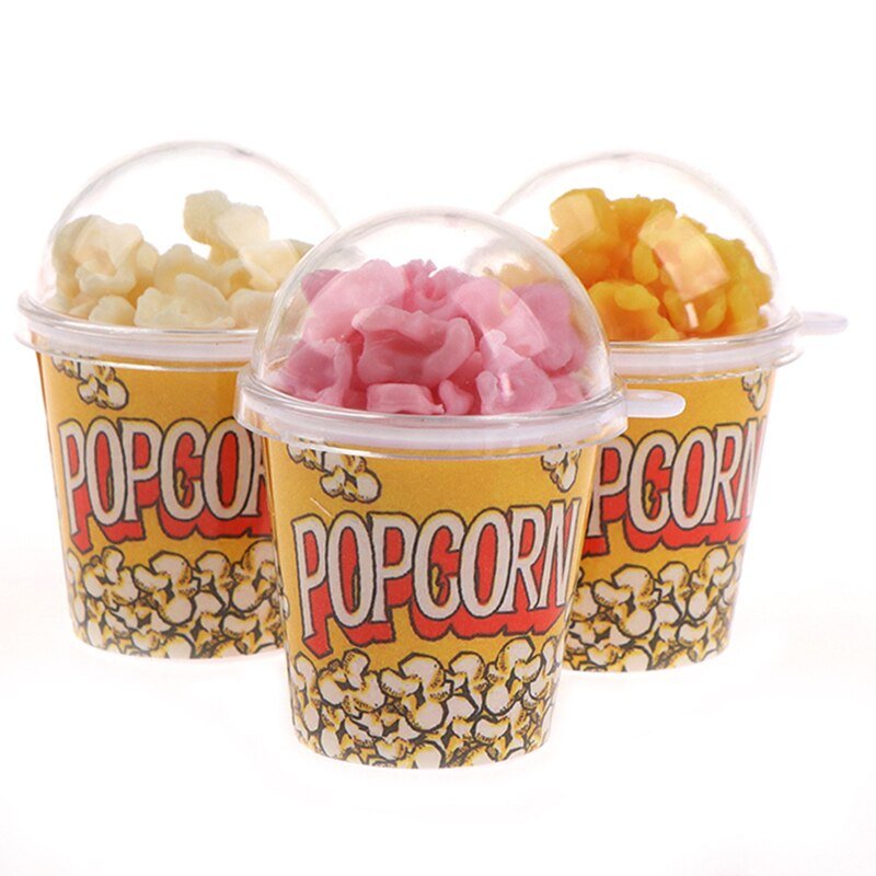 1/12 Scale Miniature Dollhouse Food Mini Popcorn Bucket for Doll House ...