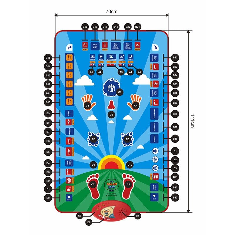 Talking Praying Mat Islamic Muslim Electronic Interactive Prayer Electronic
