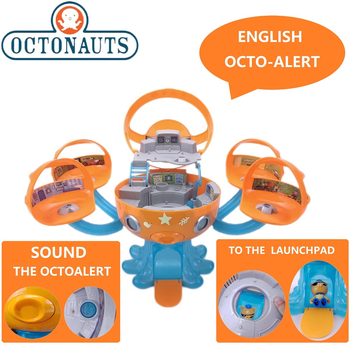 Octonauts Octopod Playset Action Figure Dollhouse Pretend Toys English