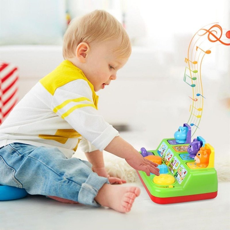 Moulty Interactive Pop Up Animals Toy with Music Animal Sound Activity ...