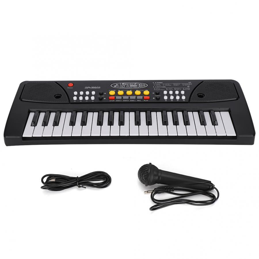 37 Keys Electric Keyboard Mini Toy Music Piano Keyboard Microphone for ...