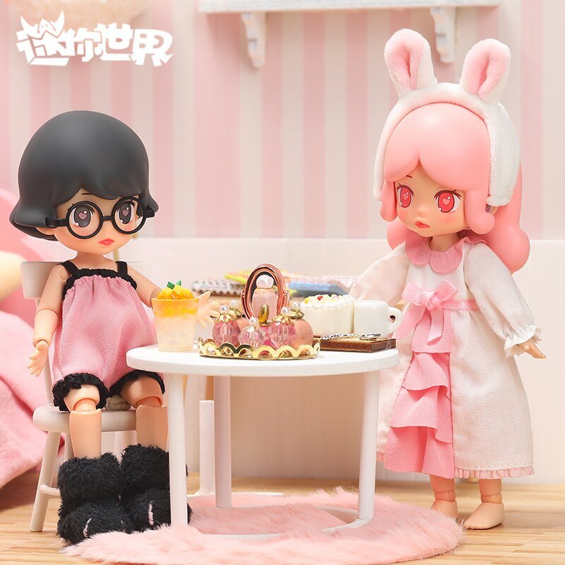 Genuine Mini World Slumber Party Bjd Series Movable Doll Blind Box Mystery
