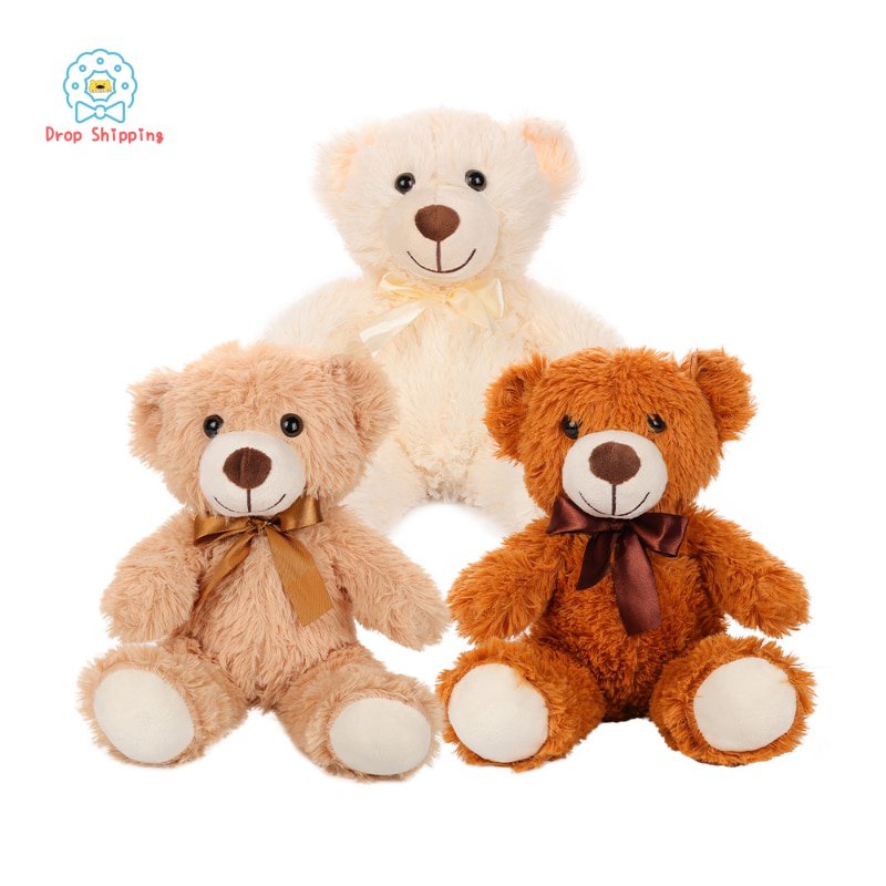 3 Packs Teddy Bear Plush Soft Stuffed Bear Animal Plushie Kawaii Baby ...