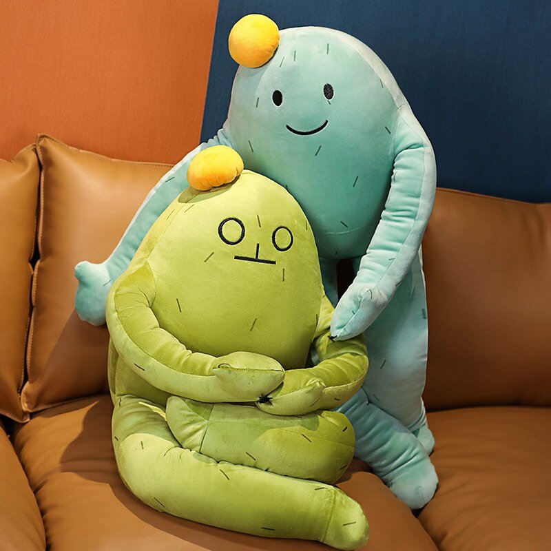 Warm Hug Cactus Anthropomorphic Plush Toys Pillow Simulation Cactus ...