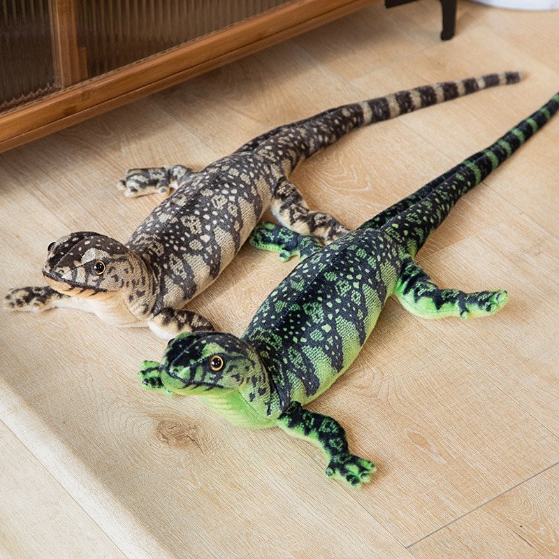Stuffed Lifelike Lizard Plush Toy Simulation Wild Reptile Chameleon ...