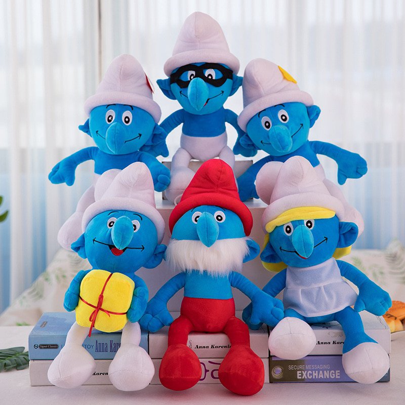 Disney Peluche Plush The Smurfs Stuffed Doll Anime Children's Soothing ...