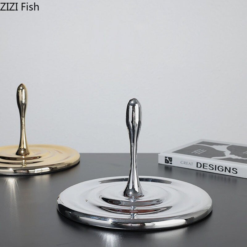 Water Droplet Ripple Sculpture Abstract Crafts Desk Decoration Creative