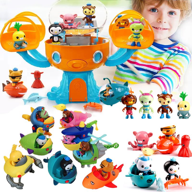 Octonauts Octopod Playset With 8 Characters Light And Sound Action ...