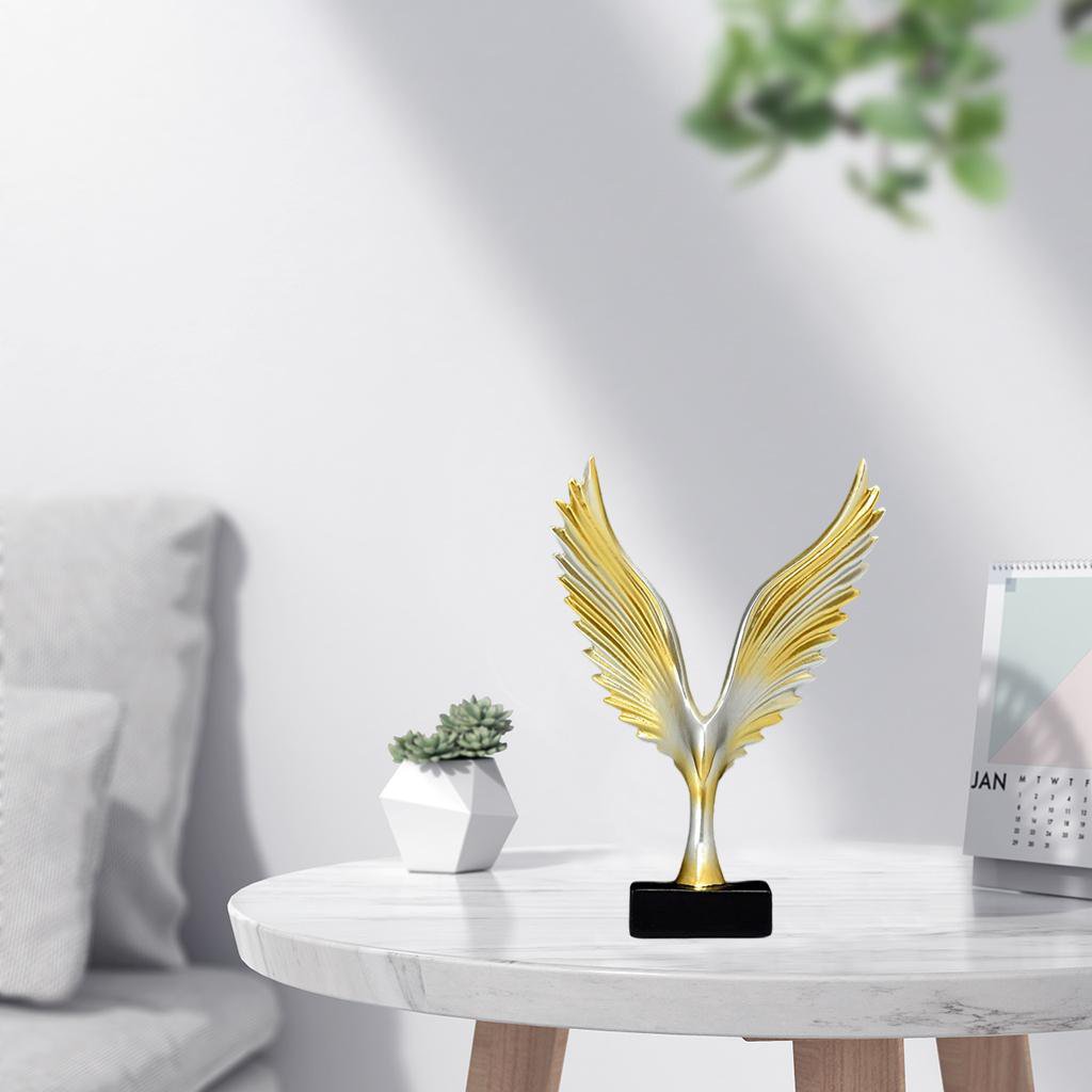 Nordic Style Eagle/Angel Wings Statue Sculpture Figurine Resin 3D for ...