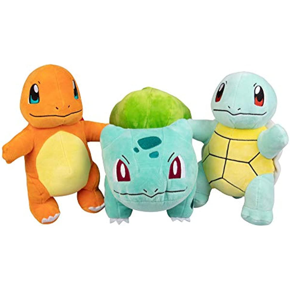 Pokémon Plush Starter 3 Pack - Charmander, Squirtle & Bulbasaur 8 ...