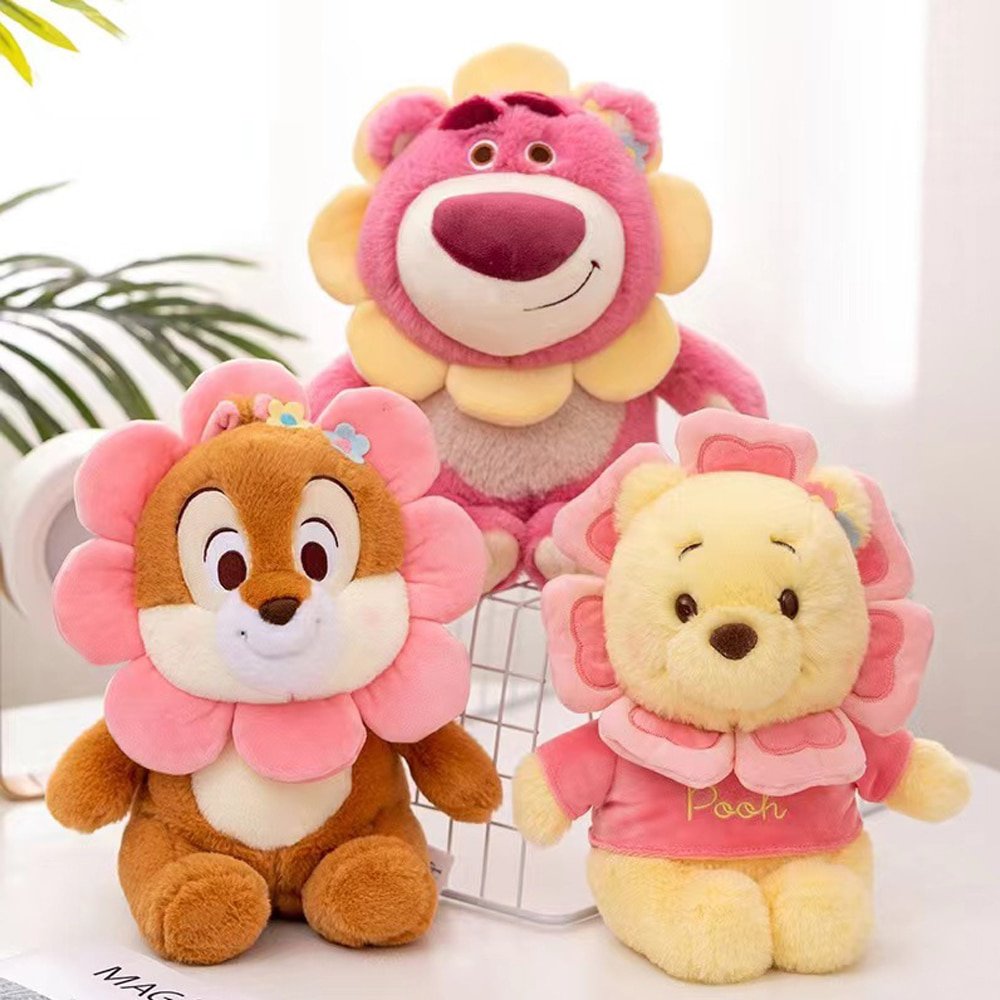 23cmGenuine Disney Kawaii Plush Lotso Winnie The Pooh Strawberry Bear ...