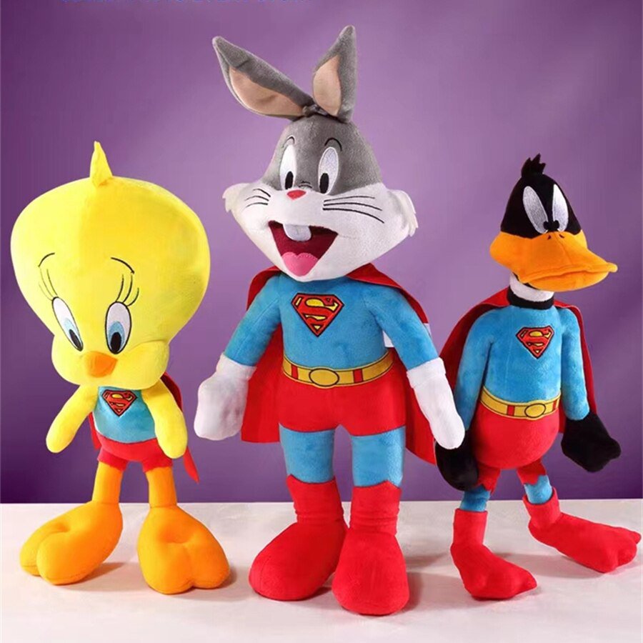 Looney Tunes Super man Bugs Bunny Plush Toy Daffy Duck Tweety Bird ...