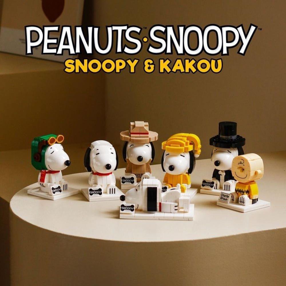 Kawaii Snoopy Charlie Brown Woodstock Cartoon Cute Dolls Building ...