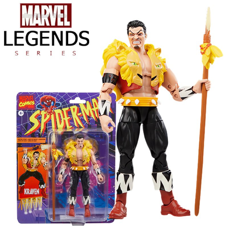 Ko Ml Legends Spiderman Enemies Kraven Action Figures Toys 6 Inch ...