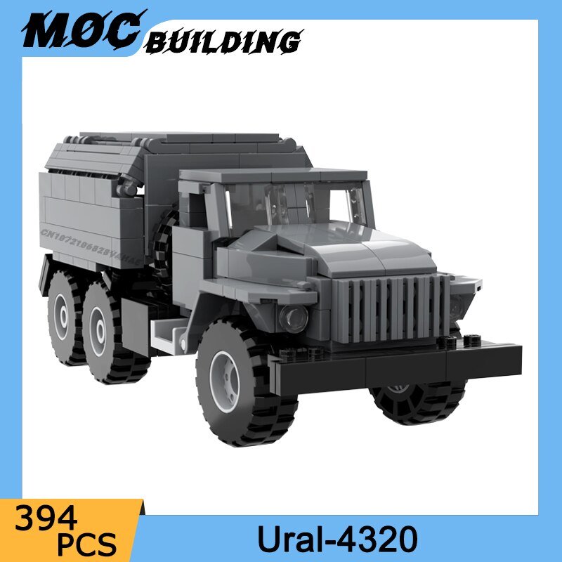 Soviet WW2 Military Multipurpouse Truck Model Moc Building Blocks Army ...